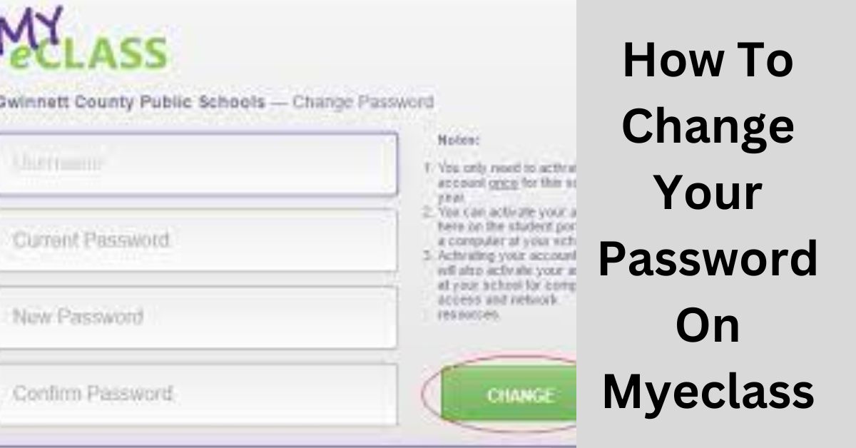 How To Change Your Password On Myeclass? - Step By Step