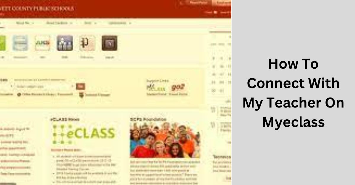 How To Connect With My Teacher On Myeclass In 2024